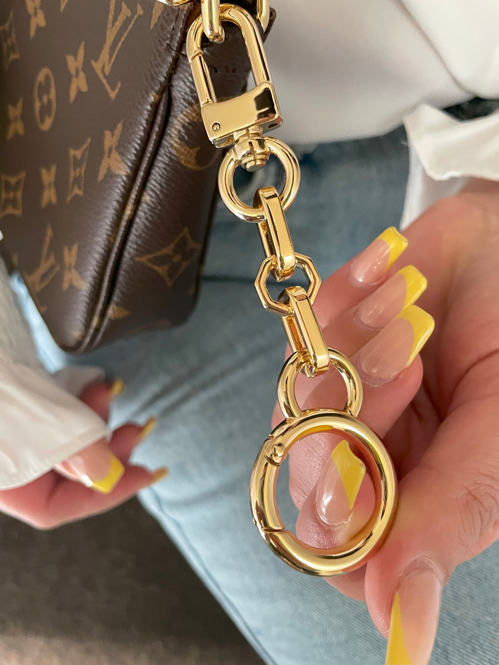 Ferial Rose - Gold Purse Chain Shoulder Strap Crossbody Replacement ...